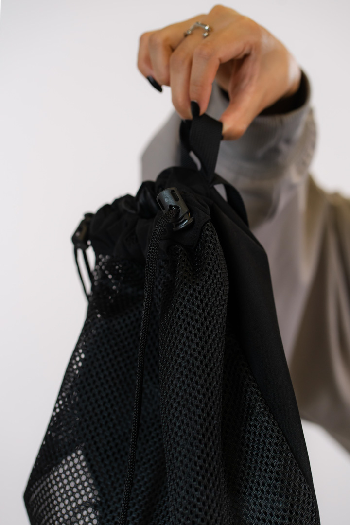 Mode Black Mesh Backpack