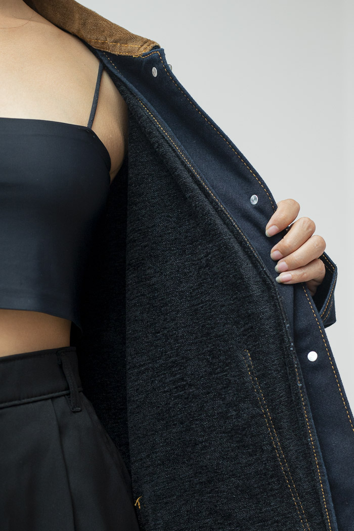 Vintage Dark Indigo Denim Jacket